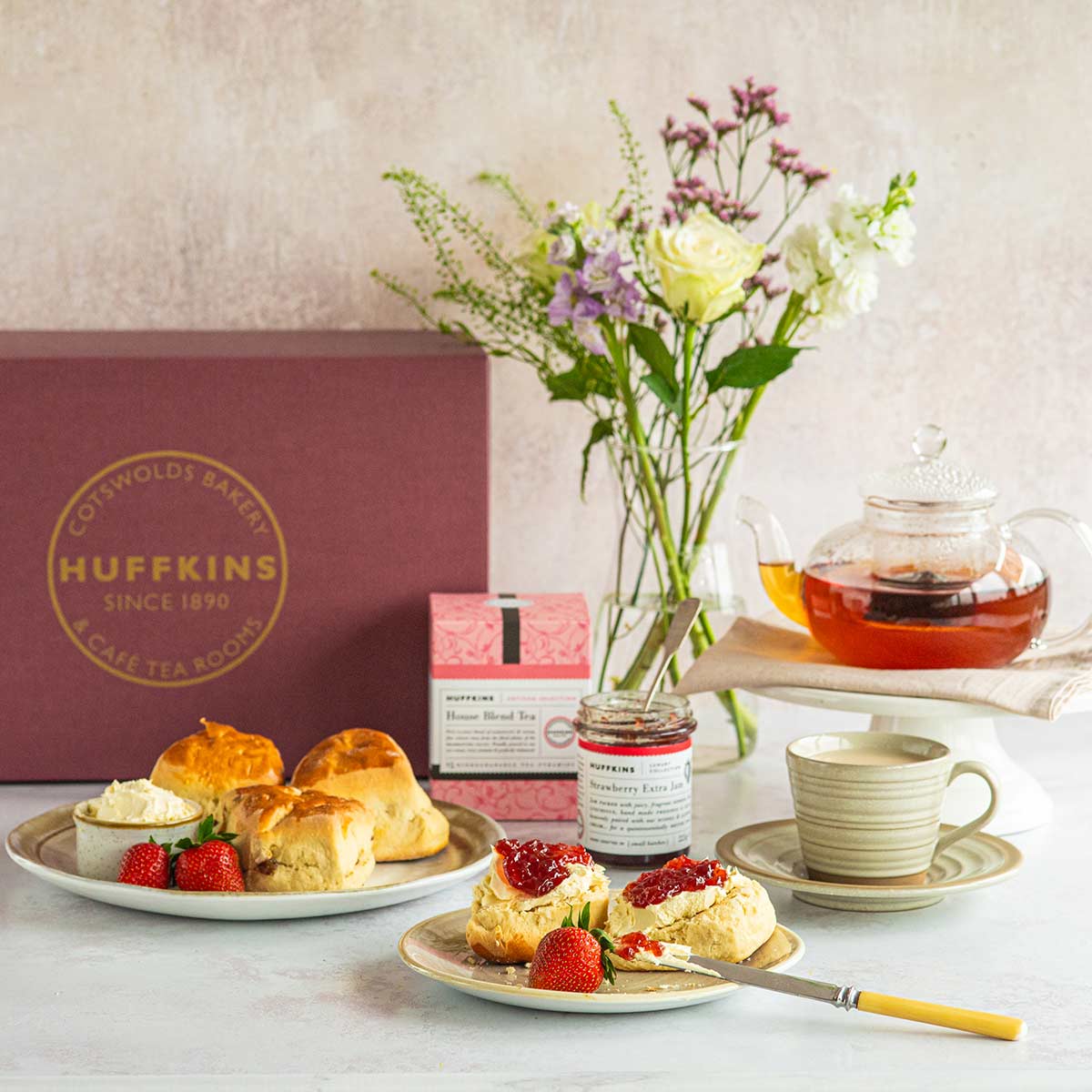 Cream Tea Gift Hamper Box | Cream Tea by Post | UK Delivery & Huffkins UK